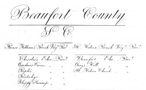 Beaufort, SC 1868 Voter Registrations, Bluffton Precinct - Lowcountry ...